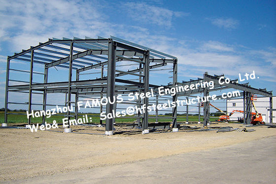 Black Prefabricated Steel Buildings , Structural Steelworks Building ...