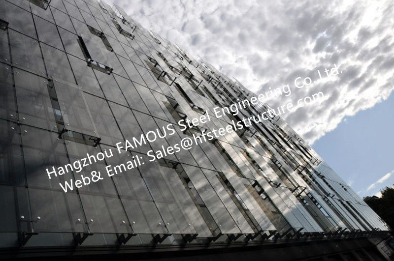 Double Glass Wall Ventilated Façade Office Building with Double Skin ...