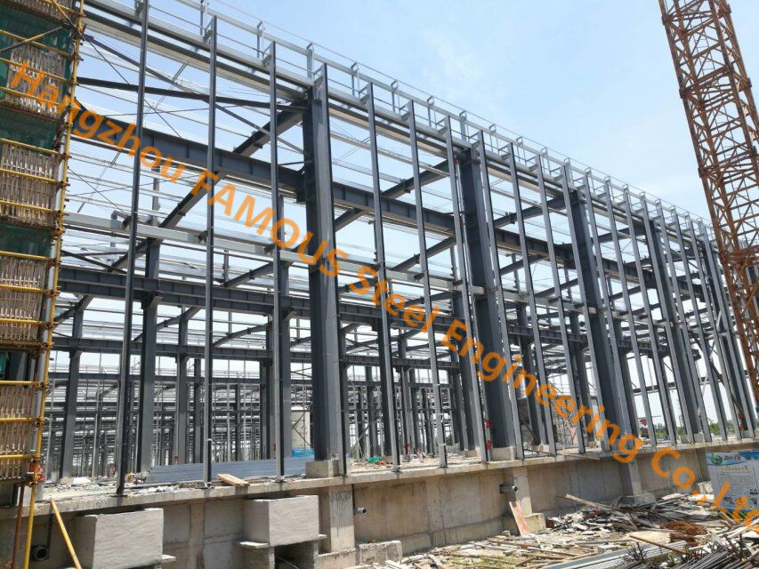 Painted / Hot Dip Galvanized Multi-storey Steel Building General ...