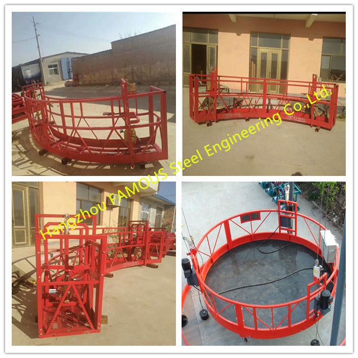 90 Degree Hoist Working Platform Round Design Modular Cradle With Anti ...