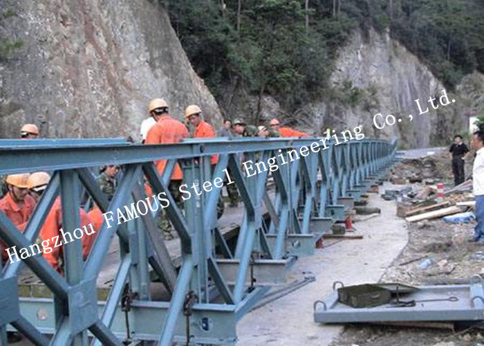 200 Type Permanent Galvanized Surface Treatment Steel Bailey Bridge ...