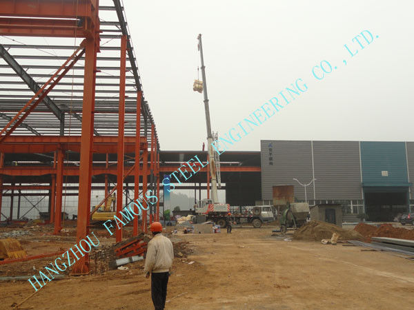 Multi Gable Span Steel Framed Buildings Prefabricated ASTM Standards 82 ...