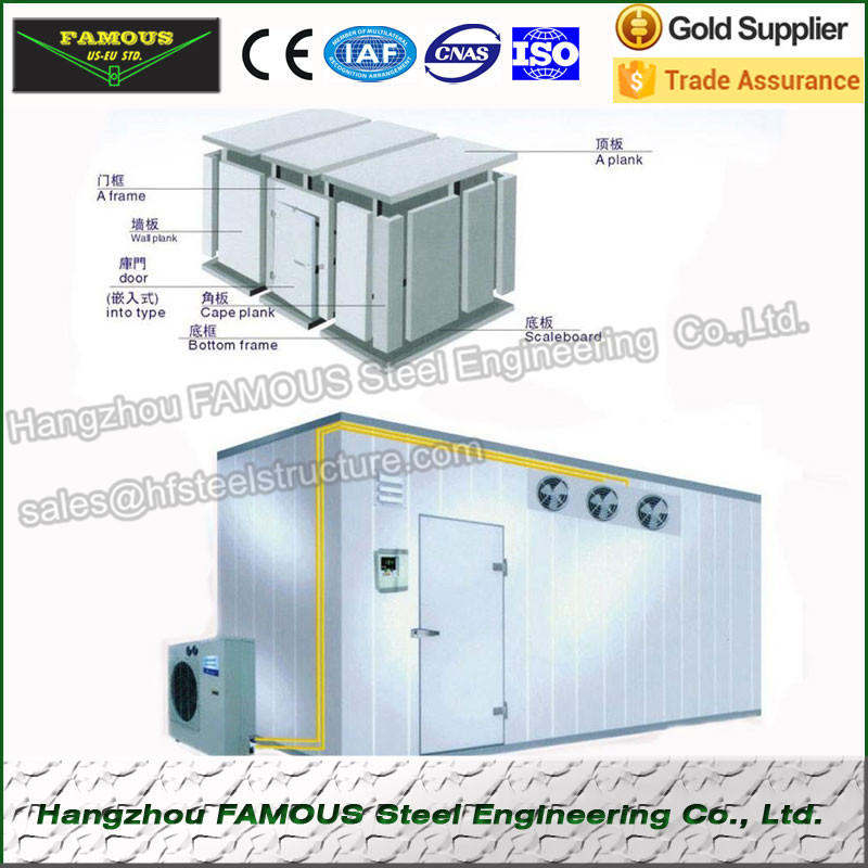 Super Tongue And Groove 50mm Panel Cold Room Freezer High Density