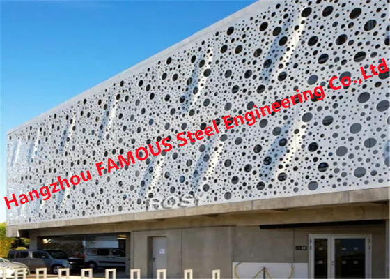 Vertical Aluminium Perforated Screening Panels 20mm And Horizontal ...