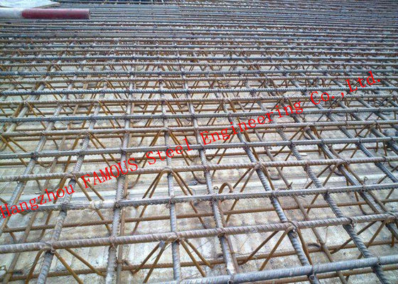 0.8 - 1.5mm Corrugated Metal Floor Deck Reinforced Steel Bar Truss Slab ...