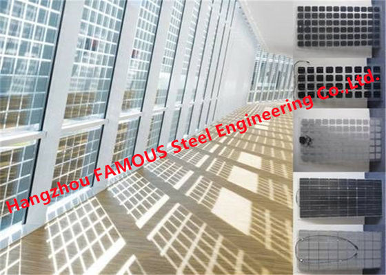 BIPV Glass Facade Curtain Wall Solar Powered Ecofriendly Photovoltaic ...