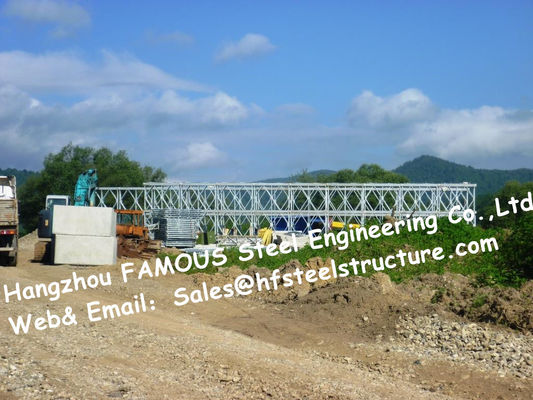 Easy Installation Steel Bailey Bridge Single Lane HD200 Type Galvanized Modular Galvanized Bridge