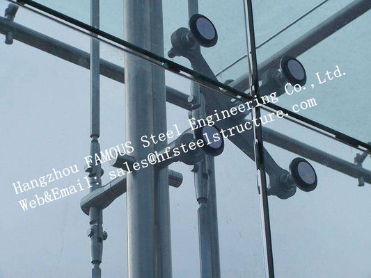 Stainless Steel Fin Fully Spider Fitting Frameless Glass Curtain Wall ...