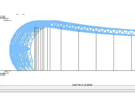 Synthetic Stadium Steel Structure Building Architectural And Structural ...