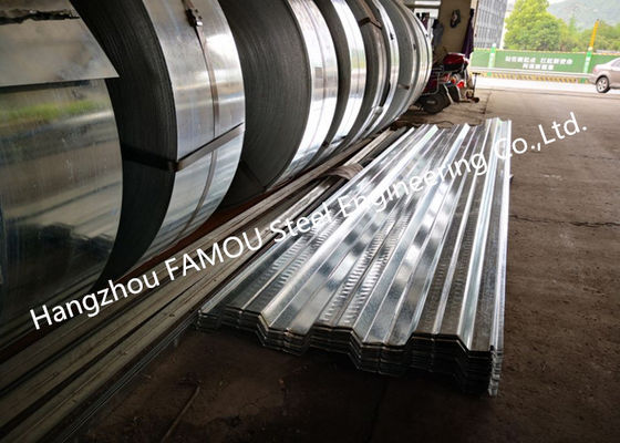 1.2mm Gauge Galvanized Steel Decking Formwork To Bottom Of Concrete Slab
