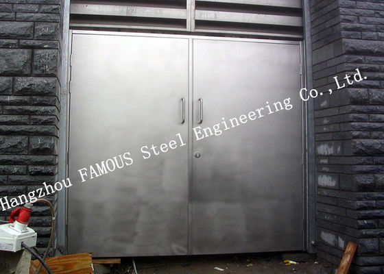 Customized Modern Industrial Steel Framed Sliding Blast Doors Explosion ...