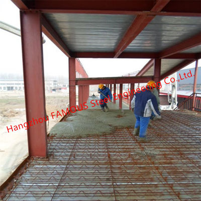 Structural Steel Bar Truss Girder Metal Composite Deck For Concrete Floor