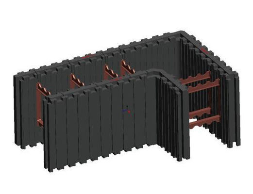 Black Insulated Concrete Forms Straight Board 90 Corner T Shape Icfs ...