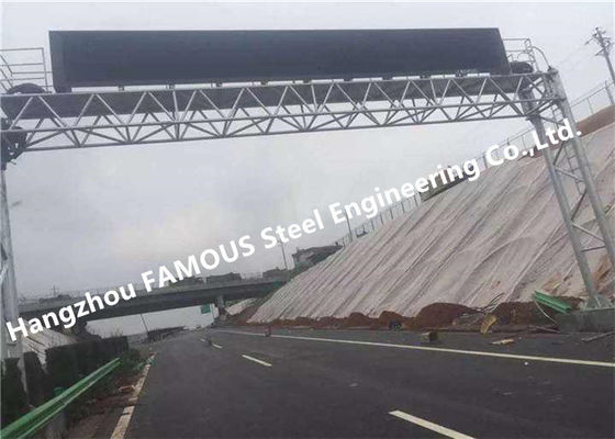 Galvanized Structure Gantry Portal Steel Frame Traffic Lights And ...