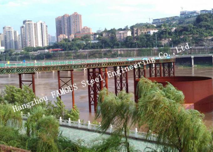 Galvanized Modular Prefabricated Steel Bailey Bridge Temporary ...