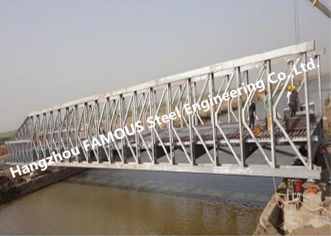 Multi Span Single Lane Steel Box Girder Bailey Bridges Structural ...