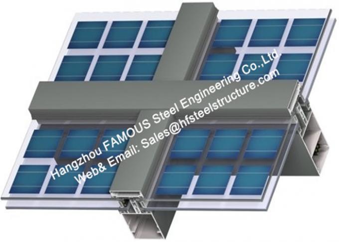 Photovoltaics Integrated Facades Solar Modules Glass Curtain Wall With ...