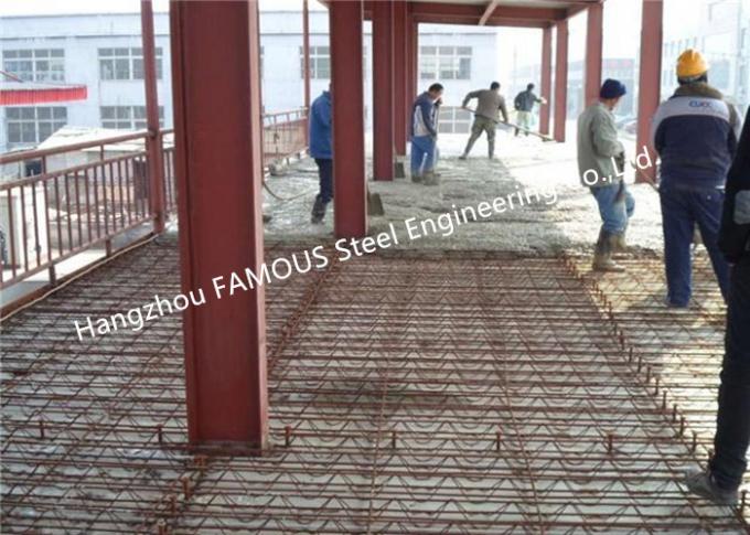 Structural Steel Bar Truss Girder Metal Composite Deck For Concrete Floor
