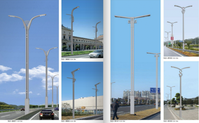 10 FT Light Poles Steel Lighting Pole Metal Sign Posts And Supports