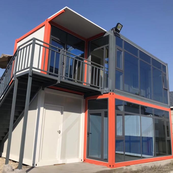 Prefabricated Two Story Flat Pack Modular Container Self Easy Assemble ...