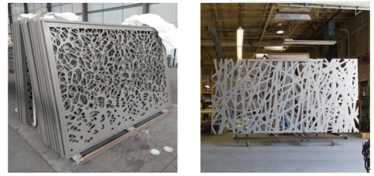 Vertical Aluminium Perforated Screening Panels 20mm And Horizontal ...