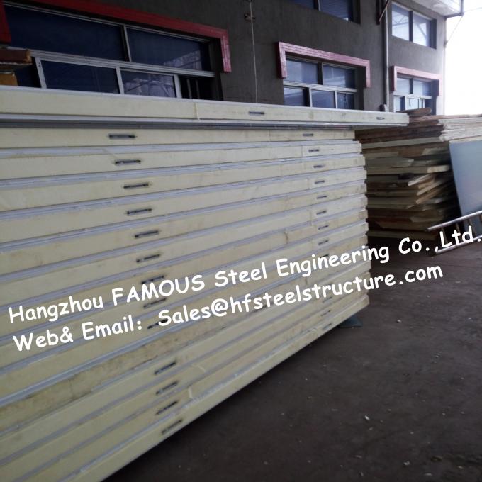Floor / Ceiling 50mm 75mm Insulated Cold Room Panel Freezer Wall Panels